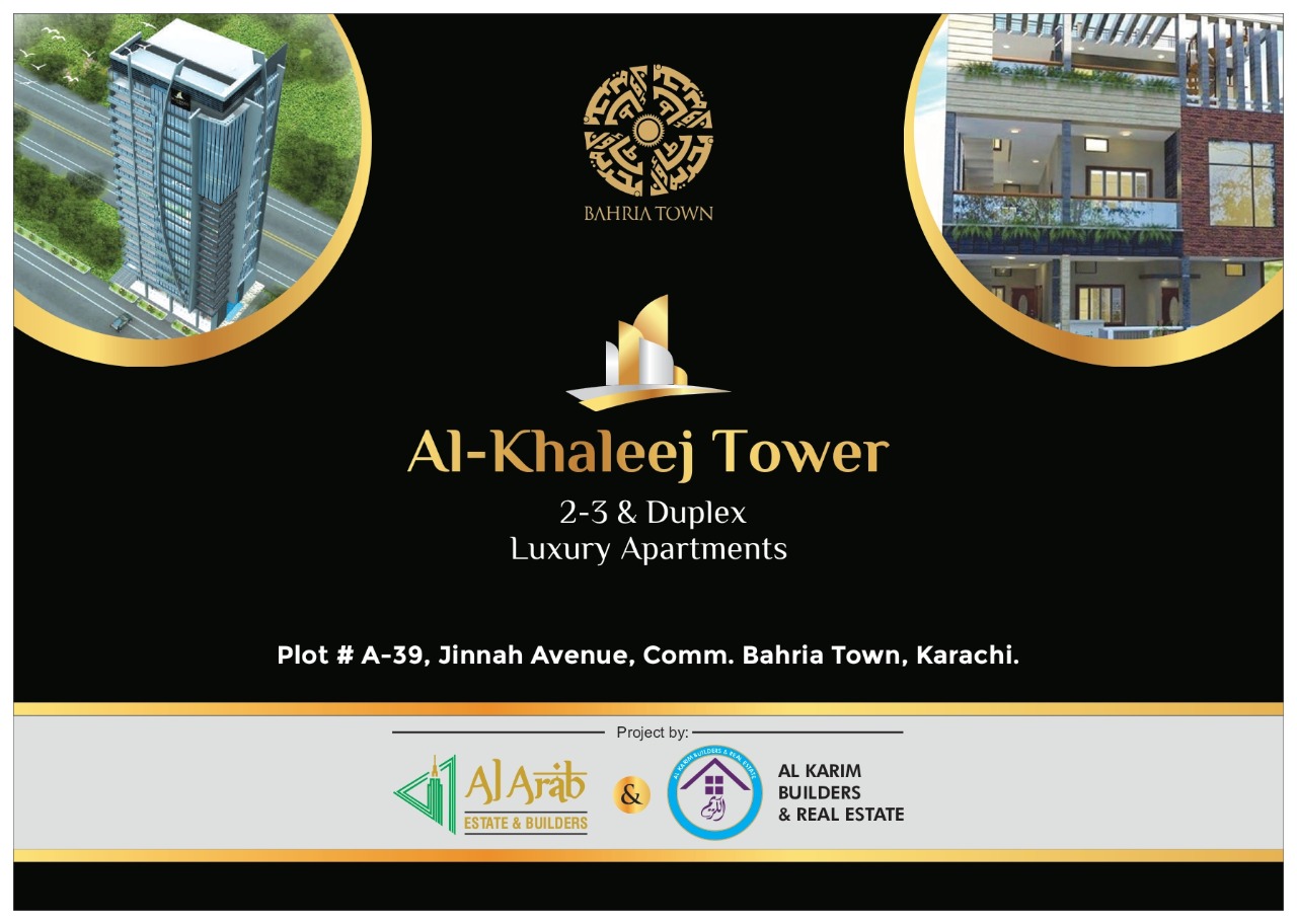 Al-Khaleej Tower Bahria Town Karachi - Apna Pyara Ghar